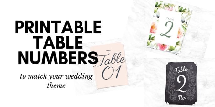 9 Printable Wedding Table Numbers To Match Your Theme | The Bridal ...