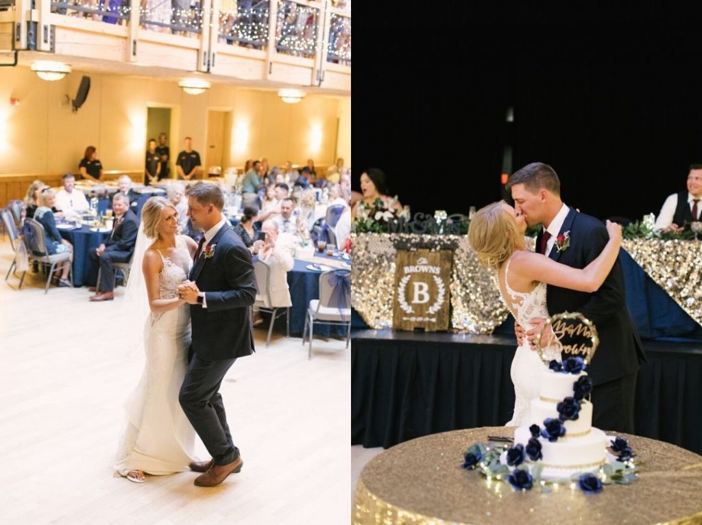 Silverthorne Pavilion Wedding with Gold Sequin Details